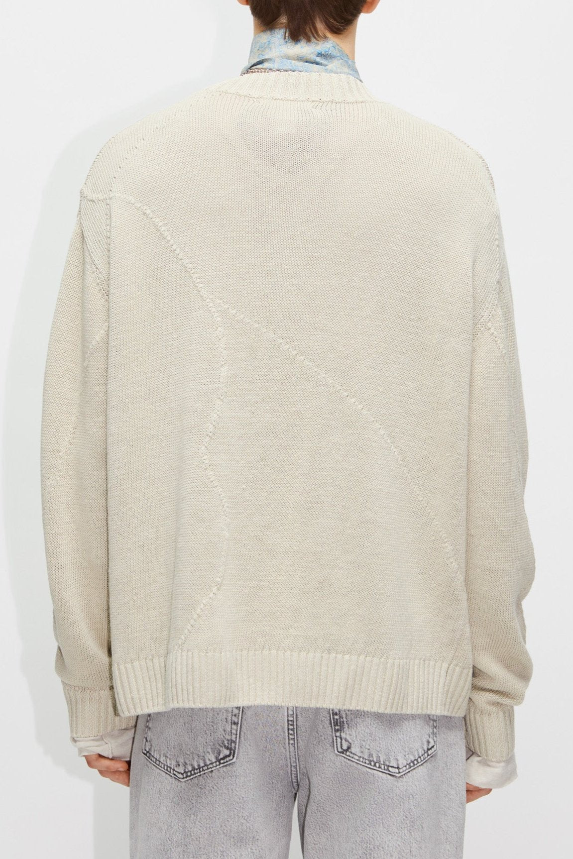Linen Sweater - Cracked Sweater in Green Grey – HOPE STHLM Linen Sweater - Cracked Sweater in Green Grey – HOPE STHLM